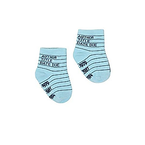 Out of Print Unisex Library Card Socks 0-12 months 4 Pack