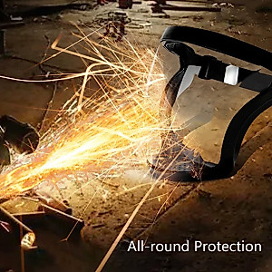 JEYUME Full Face Super Protective Shields, 2pcs Unisex Cycling Face Shield with Clear Spray Splash Proof Full Face Protective Protect Eyes, Nose, Mouth, Anti-splash and Anti-sand Headgear