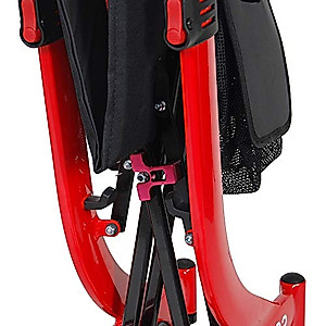 Drive Medical RTL10266-T Nitro DLX Foldable Rollator Walker with Seat, Red