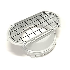 GenuineOEMHisense OEM Hisense Air Conditioner AC Window Adapter With Grate Originally For Hisense AP1419CR1G, AP1219CR1W, AP1019CR1G,Off White