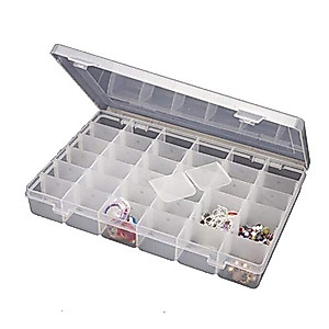 Bulfyss Jewellery Case Organiser with Adjustable Dividers 15,24,36 Grid, Transparent(Pack of 3) Standard Transparent