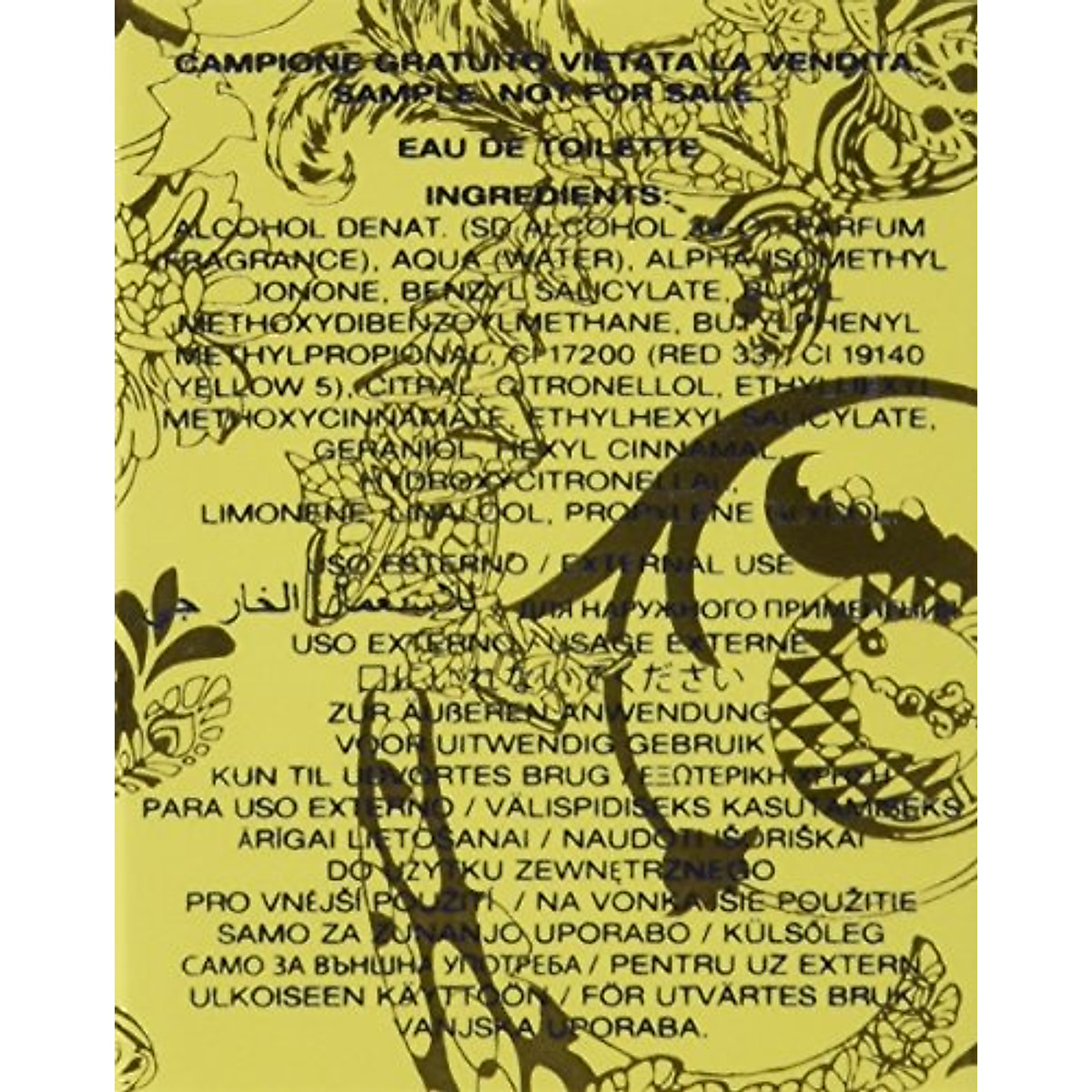 Versace Yellow Diamond Eau De Toilette Spray for Women, 0.17 Fl Oz (Miniature) (Pack of 2)