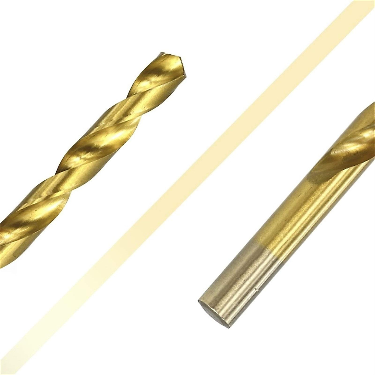 WUXUN-Drill Bit 50pcs HSS Twist Drill Bit Set Titanium Coated Gun Drill Bit for Wood Metal Drilling Mini Drill Bit 1.0/1.5/2.0/2.5/3.0mm