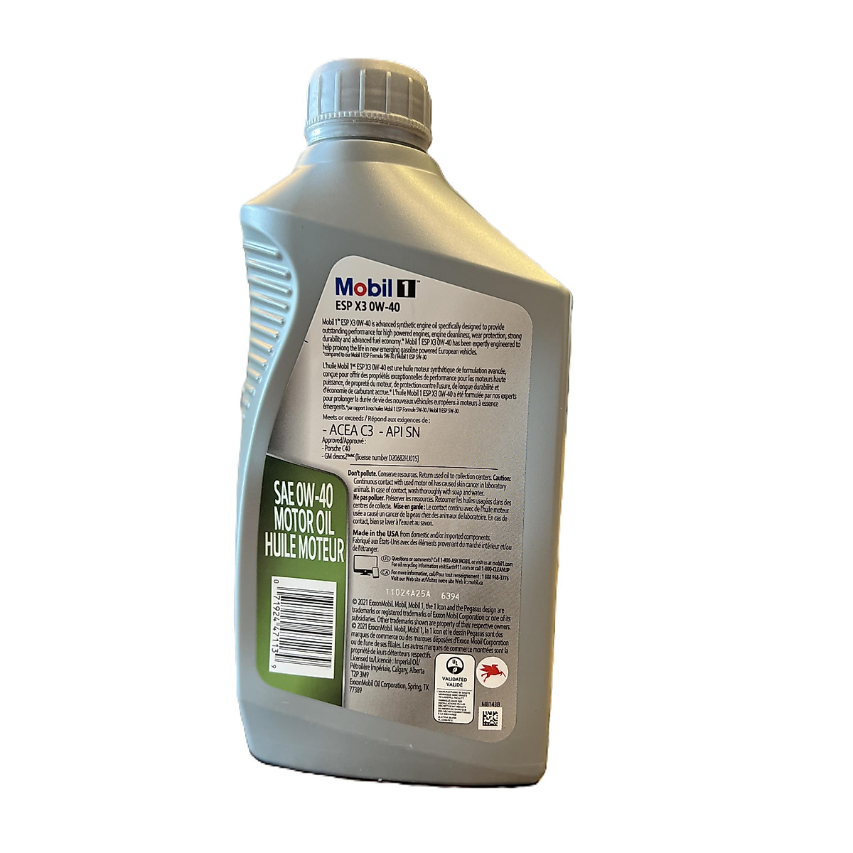 Mobil 1 ESP X3 0W-40 Motor Oil (6 Quarts)