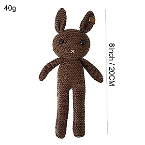 YORTOOB Easter Knitted Bunny Plush Rabbit Toy Doll Kitting Filling Toy Cartoon Toy Gift for Kids Christmas, Birthday,Interior Decoration Pendants, Great Gifts