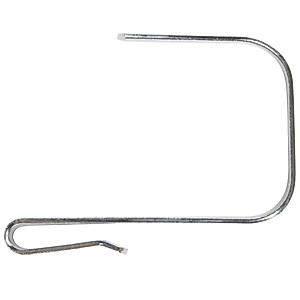 Omega Large Chrome Double Snap-On J-Hook for Wire Shelving