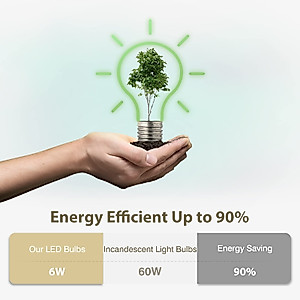 SHINESTAR 8-Pack G25 Globe Light Bulbs, Warm White 2700K, Dimmable, E26 LED Bulb 60 watt Equivalent, Vintage Light Bulbs for Vanity Mirror