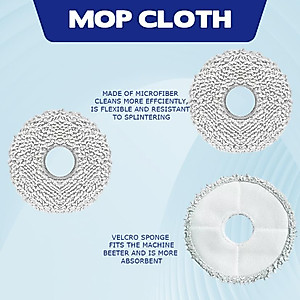 11pcs Main roller brush/side brush/mop cloth/dust bag/HEPA filter compatible with For Dreame L10S Ultra Xiaomi X10+ B101CN C102CN robot vacuum cleaner Accessory replacement