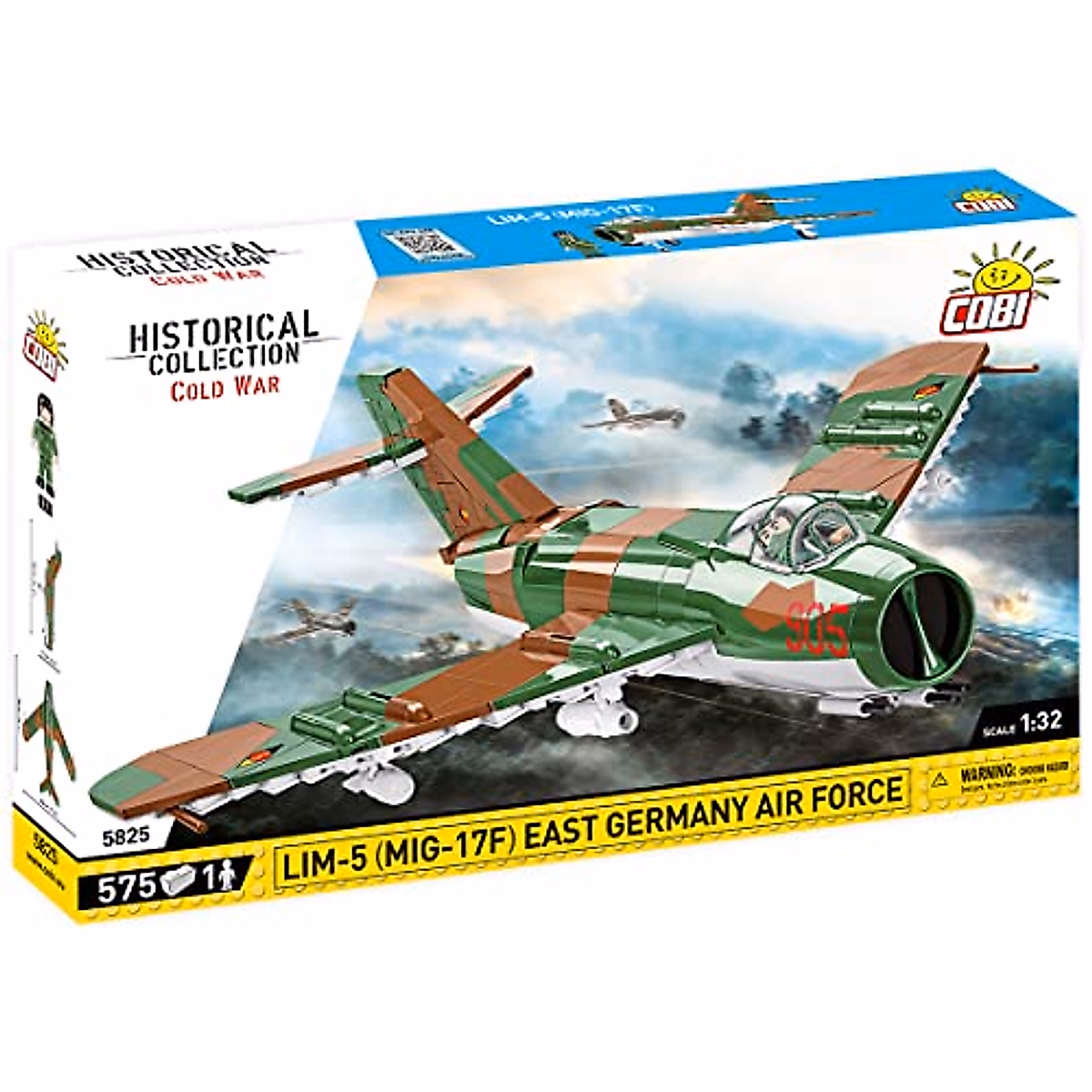 Cobi toys 588 Pcs Cold War /5825/ Mig-17F (LIM-5) East Germany Air Force