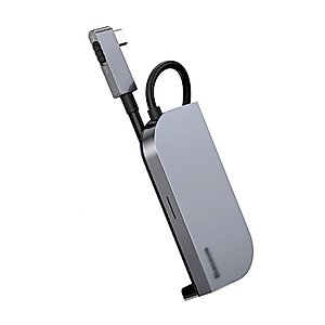 SXYLTNX 6 in 1 USB C HubType C Hub to 4K HD USB 3.0 PD Port 3.5mm Jack USB-C USB Hub Adapter