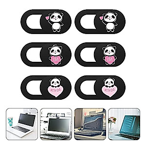 OSALADI Lap Desk Lap Desk Lap Desk Lap Desk Lap Desk Lap Desk Tablet Notebook Camera Cover 6PCS Web Camera Cover for Tablet Laptop Pattern Privacy Cover Privacy Webcam Covers Ipads