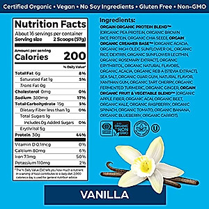 Orgain Vanilla Sport Plant-Based Protein Powder - 30g of Protein, Made with Organic Turmeric, Ginger, Beets, Chia Seeds, Brown Rice and Fiber, Vegan, Made Without Gluten & Dairy, Non-GMO, 2.01 lb