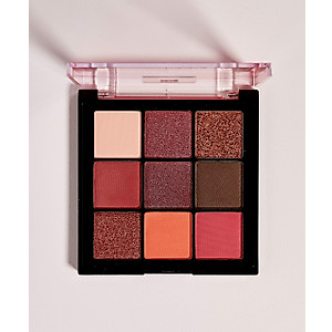 Ruby Kisses Eye Shadow Palette, 9 Shadows (1 PACK, Ruby)