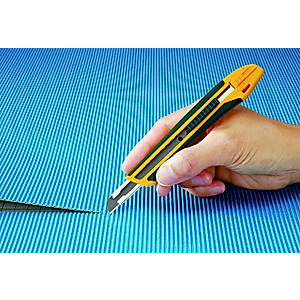 Utility Knife, 5 3/4 In, Yellow/Black