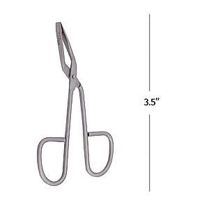 Tweezers - Eyebrow Scissor Handle Tweezer - Straight Tip, German Stainless Steel, Hair Removal, Facial - By The Unique Edge