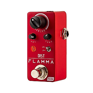 FLAMMA FC06 Mini Distortion Pedal with 9V 300mA Power Supply