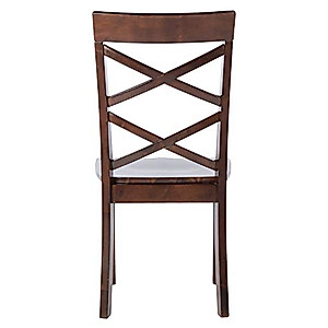 Safavieh Home Collection Ainslee Brown 18-inch Dining Chair (Set of 2)