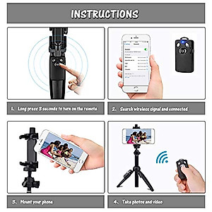 Selfie Stick, Professional Selfie Stick Tripod, 40-inch Extendable Selfie Stick with Wireless Remote and Tripod Stand for iPhone 14 13 12 11 pro Xs Max Xr X 8 7 6 Plus, Android Samsung Smartphone