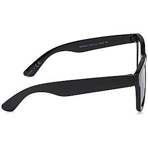 Betsey Johnson Thea Blue Light Glasses Reading Glasses, Shiny Black, 142mm US