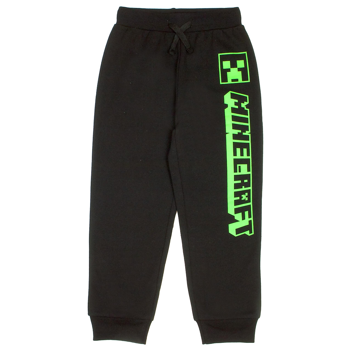 Minecraft Creeper Graphic 2-Piece Set - Boys Fleece Pullover Hoodie & Jogger Pants 2-Pack Bundle Set for Kids and Toddlers (Size 7, Green)