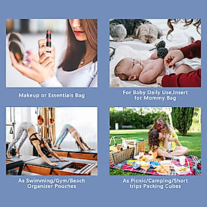 TRENDPLAY Diaper Bag Organizer - Classify Bag for Baby and Mom, Ideal As Travel Weekender Bag, Labor, Cosmetic Bag, Toiletry Bag, Sports Pounch£¬ 3 Pieces Defferent Bags