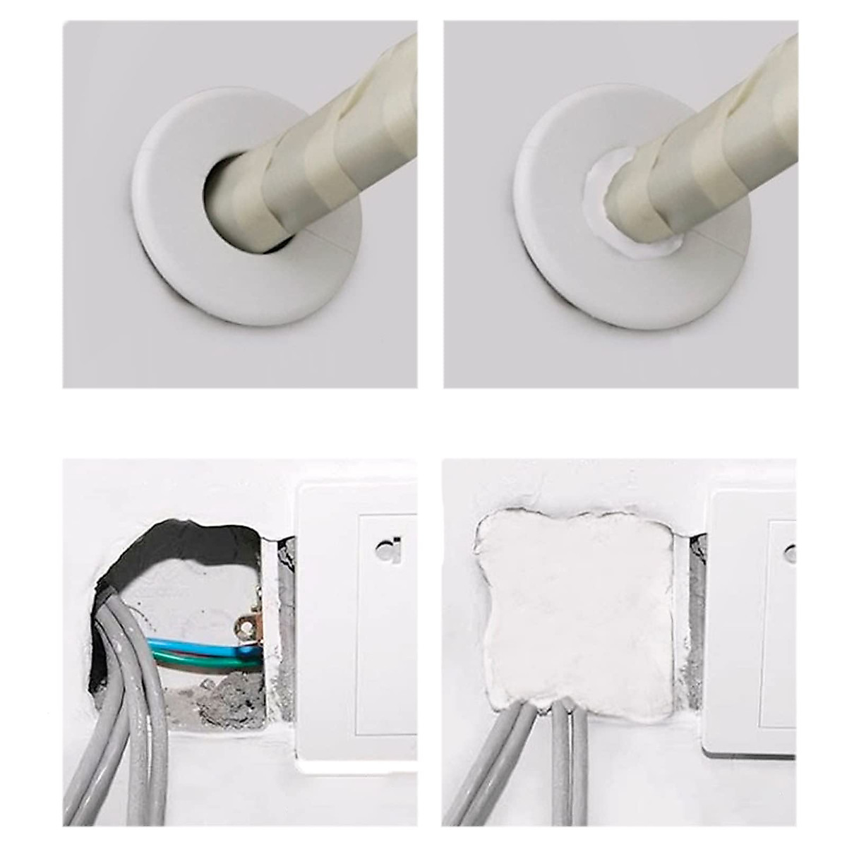 Waterproof Wall Repair Seal Mortar | Sealing Clay for Wall Hole Repair | Repair Air Conditioning Holes Sealing Mud | Holes Filler (1)