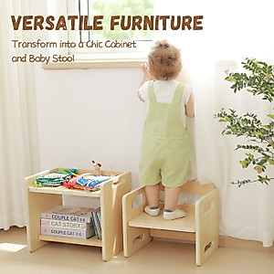 bpmfkid Montessori Weaning Table and Chair Set - Adjustable Design for Toddlers, Ideal for Mealtime, Learning, and Play