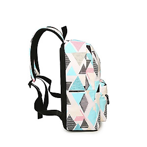 Joymoze Girl School Backpack Fit for 15.6" Laptop Children Bookbag Rhombus