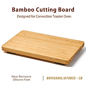 Cutting board Compatible with Breville BOV650XL/BOV670BSS Compact Smart Oven, Accessories for Countertop Toaster Oven, With Heat Resistant Silicone Feet, Creates Storage Space, Protects Cabinets