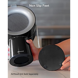 airhood Base Boost | Elevate the Height of Your Portable Kitchen Exhaust Fan | Ideal for Indoor Cooking Updraft (Space Black)