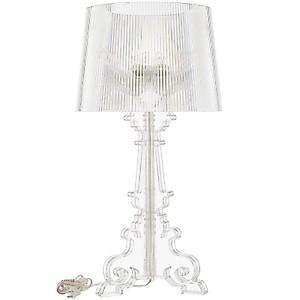 Modway French Grande Acrylic Table Lamp in Clear