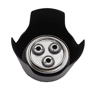 Srum Mini Bbq Grill, Japanese Non Stick Single Charcoal Grill Alcohol Stove with 6.5in Removable Grilling Plate Triangular Stove Wooden Base Tabletop Grill for Camping Picnic Home(HN BBQ18D)