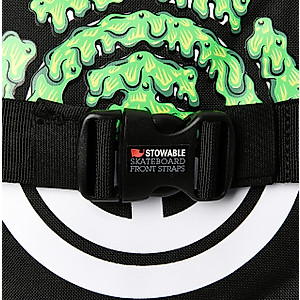 Element Men's Mohave Backpack - Lightweight -School Bookbag -With Skate Straps, All Black Mohave