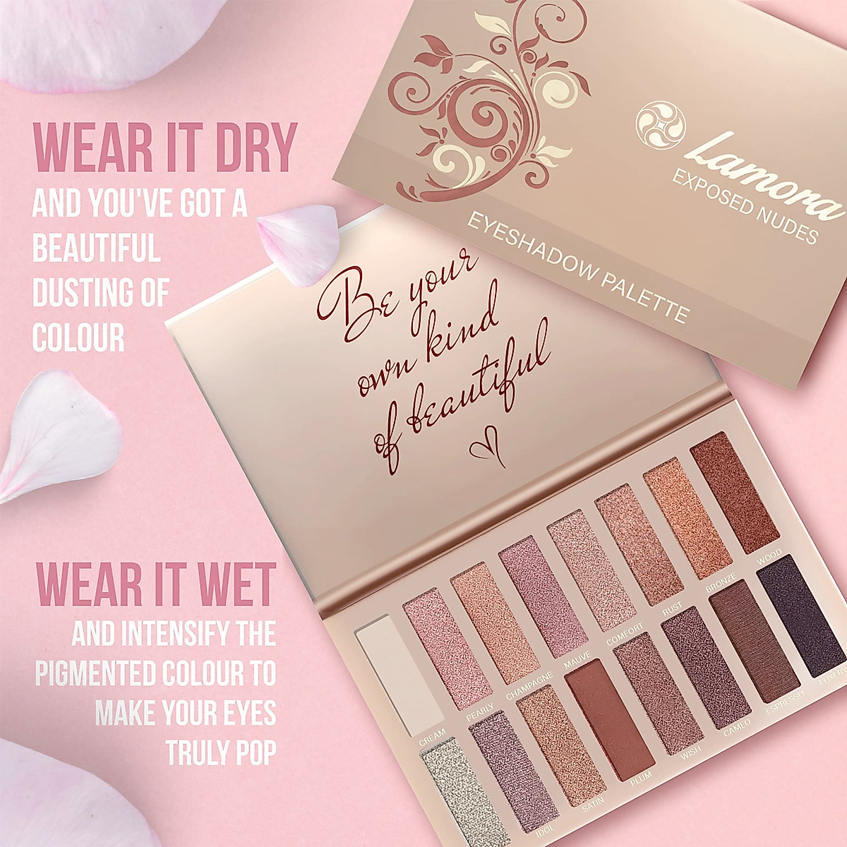 Best Pro Eyeshadow Palette Makeup - Matte Shimmer 16 Colors - Highly Pigmented - Professional Nudes Warm Natural Bronze Neutral Smoky Cosmetic Eye Shadows