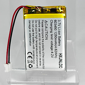 3.7v 1250mAh 603450 Replacement Battery for Sony PS4 Gold Wireless Stereo Headset，Compatible with PS3 Controller CECHZC2E CECHZC2J CECHZC2H CECHZC2A and CECHZC2U, Lip1349 LIP1472 LIP1859 Playstation 3