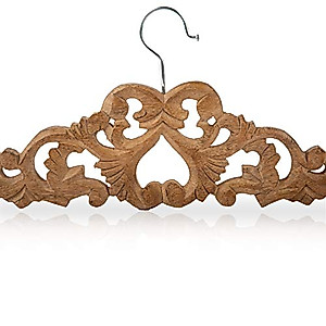 Handmade Vintage Wooden Wedding Suit Jacket Tuxedo Shirt Coat Clothes Hanger for Groom & Bridal Wedding Dress Non Slip Smooth Finish Swivel Hook Bridal Shower Party Favor Gift Ideas