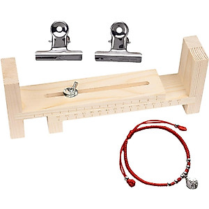 Paracord Jig Bracelet Maker | Wooden Jig Bracelet Maker with Bracelet Maker Knotters Tool Kit Braiding and Weaving DIY Craft Tool Kit Braiding Tool for DIY Craft Bracelets Weaving Jewelry Making Kits