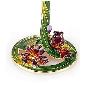 Bestbling Dragonfly Enamel Handcraft Artisan Painted Wine Glass Gift, Set of 2