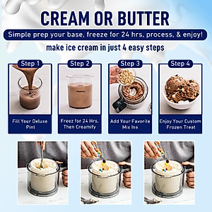 Mellonari Creami Pints for Ninja with Lids, 4 Packs, 24 oz Compatible with NC-500 & NC501, Pink-Yellow-Blue-Green, MNJ-796