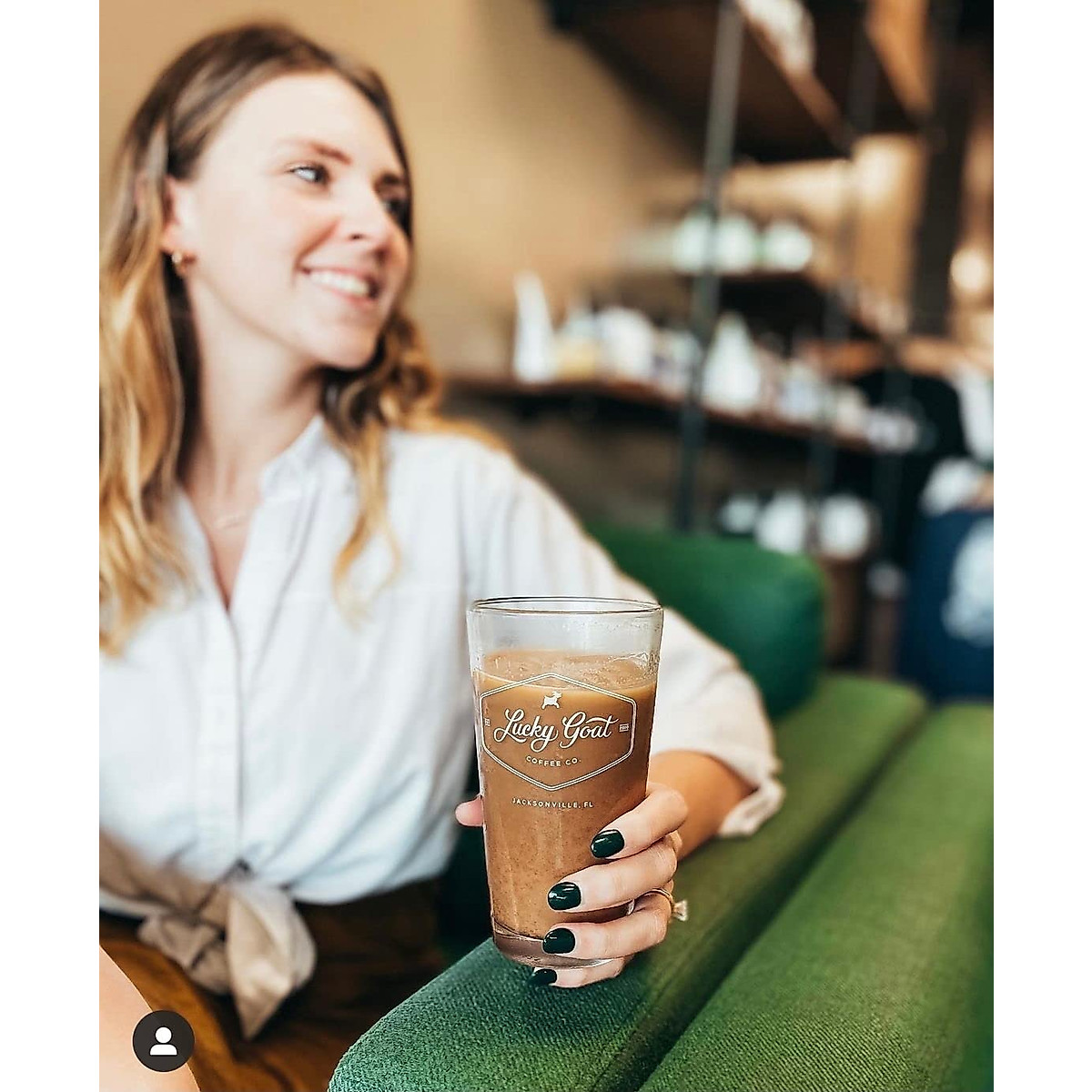 Lucky Goat Flavored Ground Coffee – Southern Pecan – Nutty, Pecan, Light Body, Low Acidity, Smooth and Sweet - Medium Roast, 12 Ounce Bag, Arabica