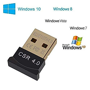 USB Bluetooth Adapter, 4.0 Dongle Ideapro Micro Bluetooth Transmitter, Transfer for Laptop Windows 10 Raspberry Pi, Linux, Stereo Headset, Wireless Keyboard Headphone