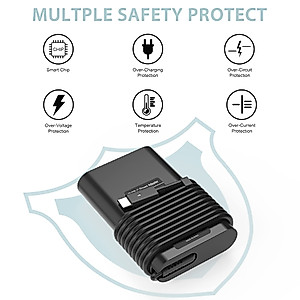 65W 60W USB C Fast Charging for DELL Chromebook Charger-Dell Latitude 5420 7420 5520 7430 5530 7400 5320 5430 7320 5285 5290 7275 7370 7410 5289 XPS 13,Dell Chromebook 3100 3400 Type C Power Adapter