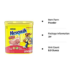 Nesquik Strawberry Powder Drink Mix 9.38oz