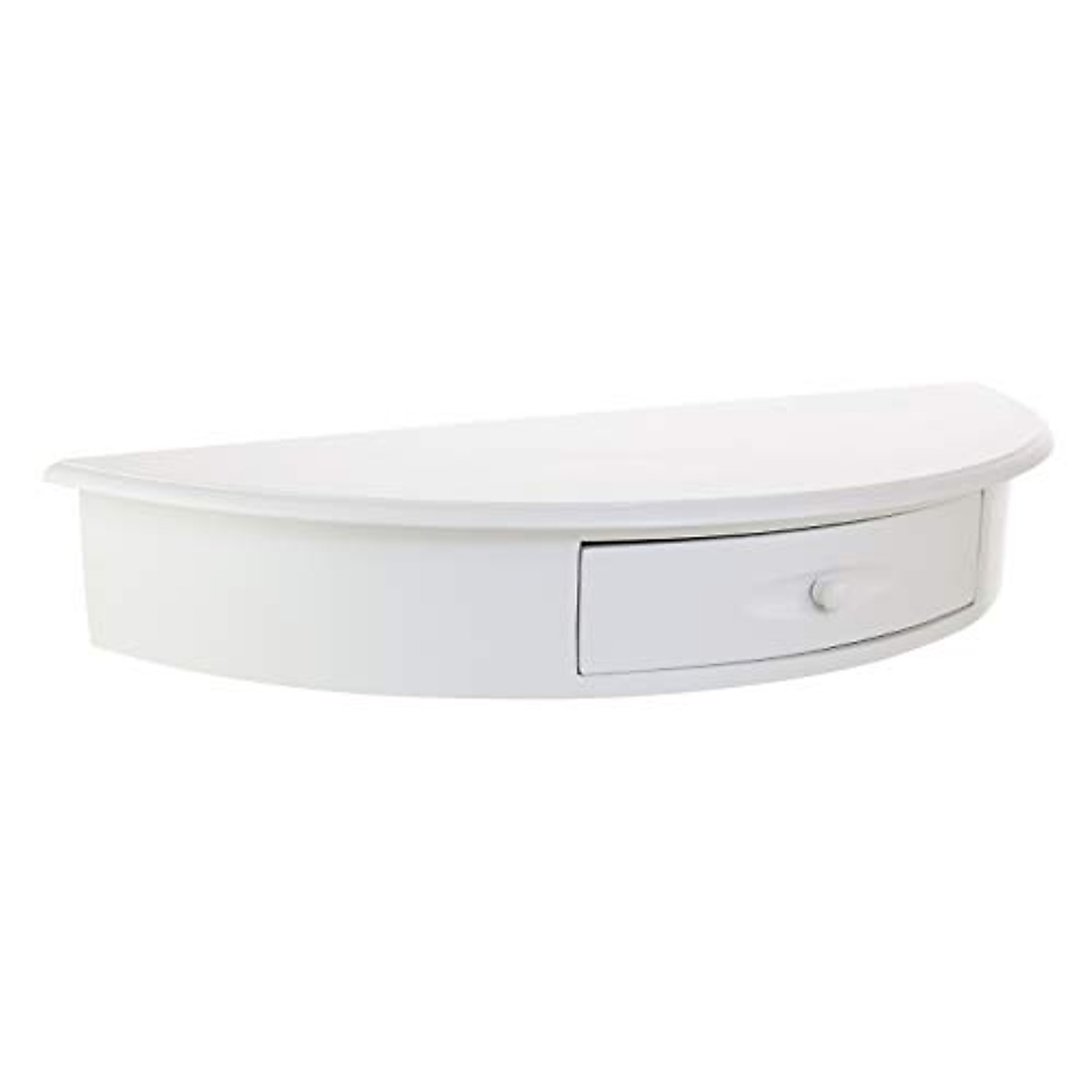 kieragrace Providence Morris Half Moon Shelf - White, Matte Finish