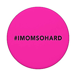 IMOMSOHARD Black Logo PopSockets Stand for Smartphones and Tablets