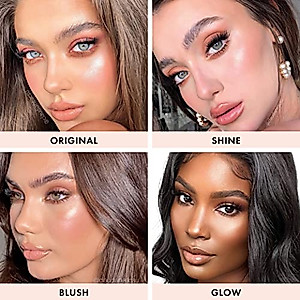 ICONIC LONDON Illuminator | Liquid Highlighter for a Radiant Glow, Cruelty-Free, Vegan Makeup, Blush (Peachy Rose) 0.45 Fl oz