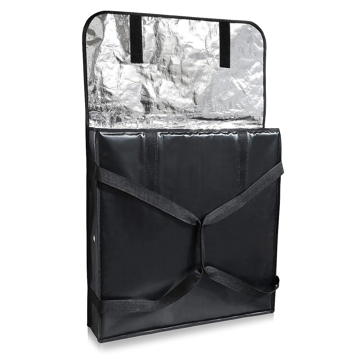 New Star Foodservice 51131 Insulated Pizza Delivery Bag, 24" by 24" by 5", Black