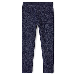 The Children's Place Girls' Fleece Lined Legging Pant, DENIM, Medium