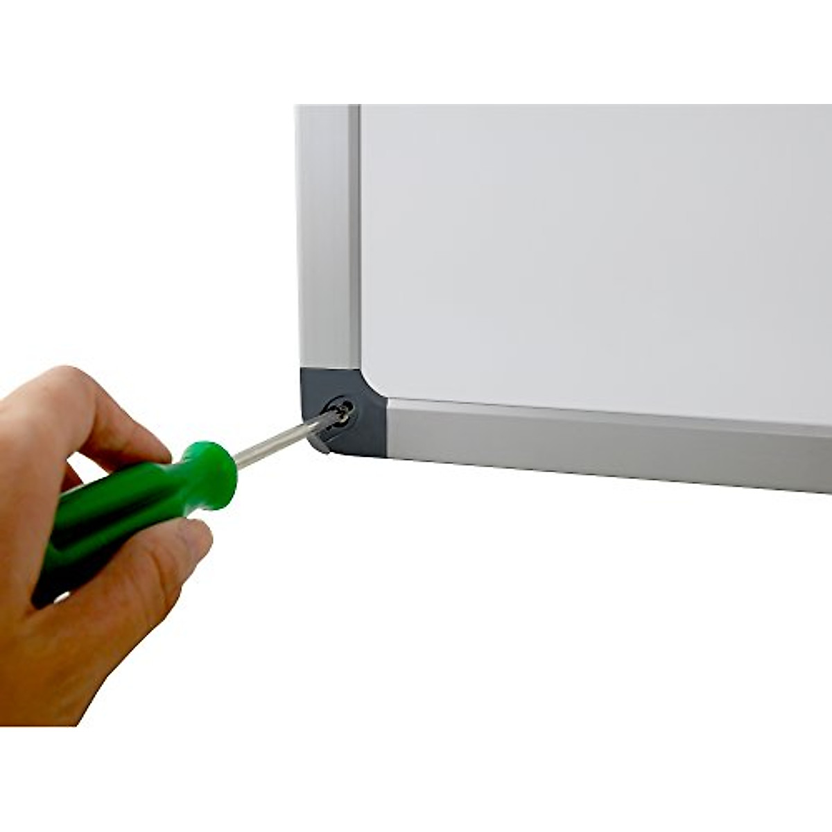 V VAB-PRO 24x36 inch Magnetic Dry-Erase White Board with Adjustable Pen Tray; Installation Kit Incl. & Wall Mount; Aluminum Frame; Sturdy Build for Classroom, Studio, Office -W312436-01