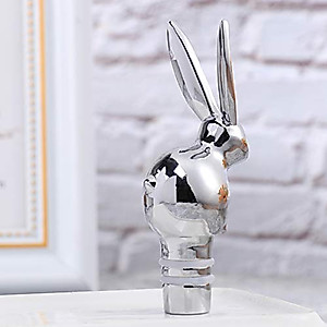 YARNOW Easter Bunny Rabbit Wine Stoppers Reusable Wine Bottle Stopper Decorative Unique Wine Accessories Easter Gift for Wine Lovers